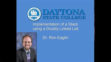 Data Structures Implementation Of A Stack Using A Doubly Linked List