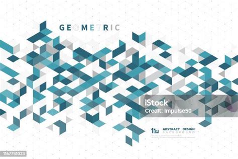 현대 기술 사각형 기하학적 패턴 디자인의 추상 비즈니스 녹색 색상 일러스트 벡터 Eps10 기하 도형에 대한 스톡 벡터 아트 및 기타 이미지 Istock