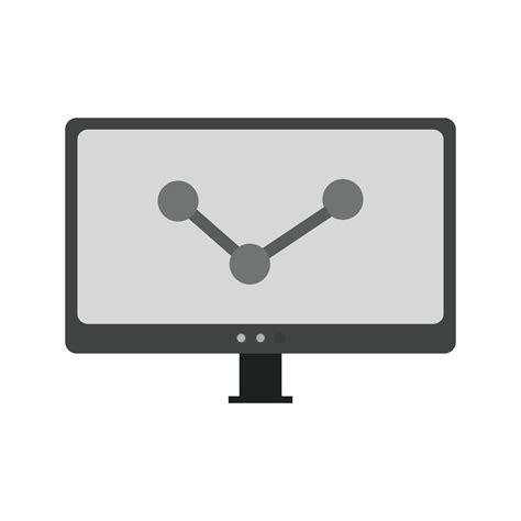 Stats Chart Flat Greyscale Icon 15656616 Vector Art At Vecteezy