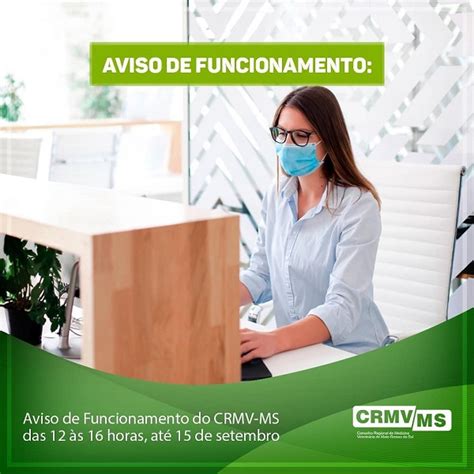 Horário De Atendimento Crmv Ms Até 15 De Setembro Crmvms