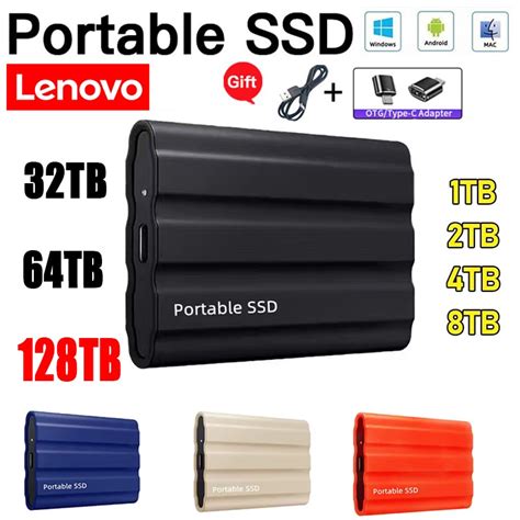 Ssd 외장 2tb 모바일 솔리드 스테이트 드라이브 Flash1tb Typec Usb31 500gb 미니 슬림 고속 전송 Ssd 플래시 메모리 장치 외장 저장장치 외장