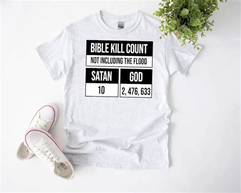 Bible Kill Count Not Inlcuding The Flood God Vs Satan Vintage T Shirt