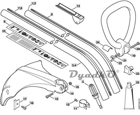 Exploring The Components Of A Stihl FS45 Shaft An Illustrated Diagram