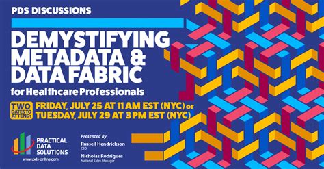 Pds Discussions Demystifying Metadata And Data Fabric For Healthcare Professionals Practical