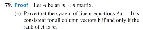 Solved Proof Let A Be An M X N Matrix A Prove That Chegg