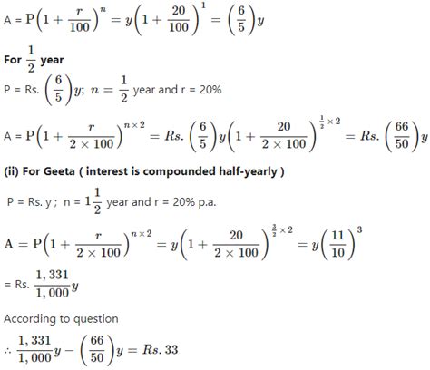 Compound Interest Using Formula Concise ICSE Class Th ICSEHELP