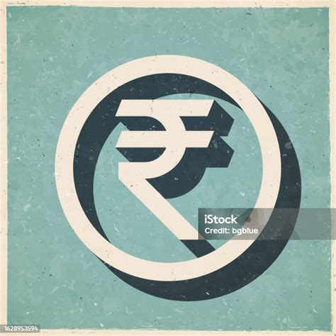 인도 루피 동전 복고풍 빈티지 스타일의 아이콘 오래된 질감의 종이 개념에 대한 스톡 벡터 아트 및 기타 이미지 개념 검은색 경제 Istock