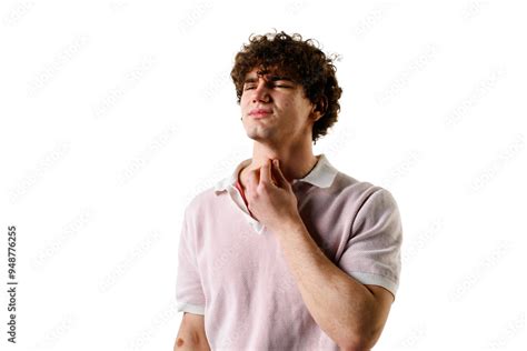 Virus Caused Inflammation Of The Back Of The Throat Suffering Acute