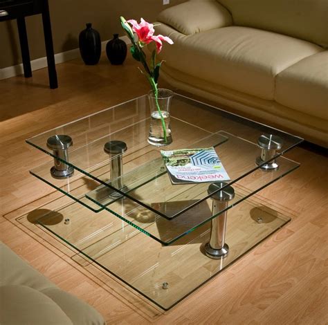 Making A Statement With A Square Glass Coffee Table Coffee Table Decor