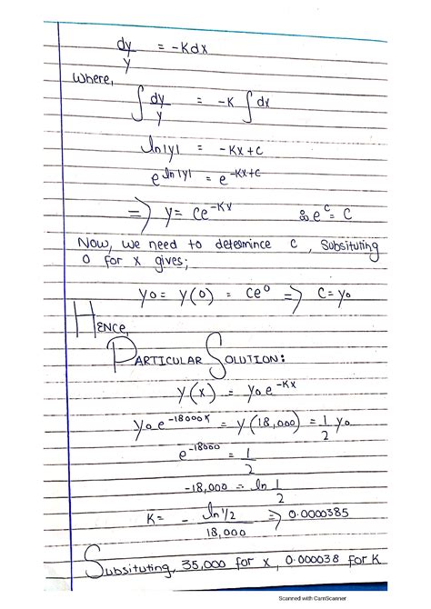 Solution Differential Equations Assignment 2 Solutions And Questions