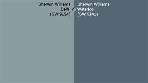 Sherwin Williams Delft Vs Waterloo Side By Side Comparison