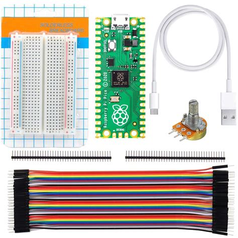 Raspberry Pi Pico Starter Kit 400 Point Breadboard Male To Male
