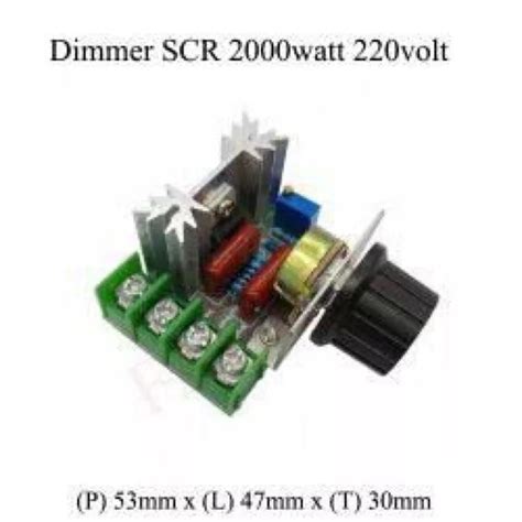 Jual DIMMER SCR 2000W Regulator 220v Ac Motor Gurinda Bor Motor Speed
