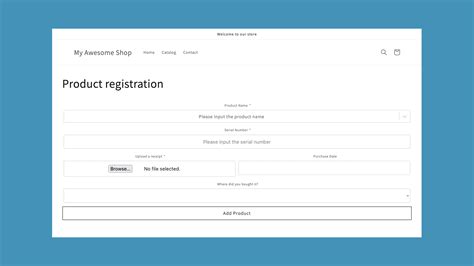 My Product Registration Product Cares Product Registrations And