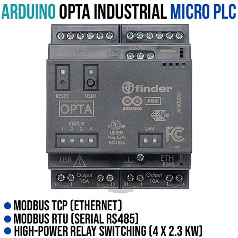 Arduino Opta Industrial Micro Plc Rs485 Micro Robotics