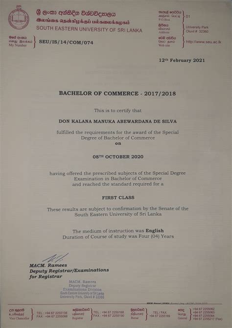 kalana de silva on linkedin successgoals seusl firstclasshonours 46 comments