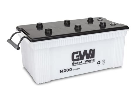 Gw Brand 12v 200ah Jis Car Battery N200 Dry Charged Auto Starter Lead