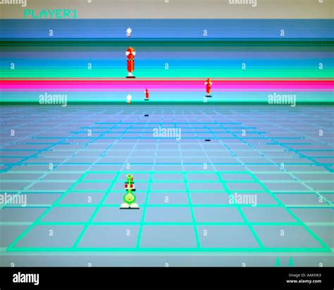 Gridlee Videa 1983 Vintage Arcade Videogame Screenshot Editorial Use