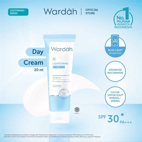 Jual Aman Wardah Lightening Night Cream Advanced Niacinamide Pelembab