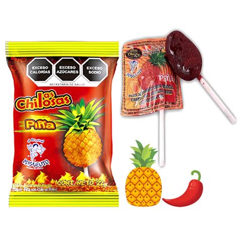 Paleta Miguelito Las Chilosas Con Chile En Polvo Tira 20 Pz Dulceria Tobi