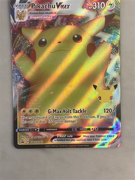 Mavin Pokémon Tcg Pikachu Vmax Swsh Black Star Promos Swsh062 Holo