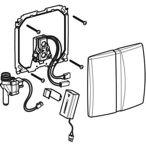 Geberit Basic Urinoir Bedieningsplaat Elektronisch Batt