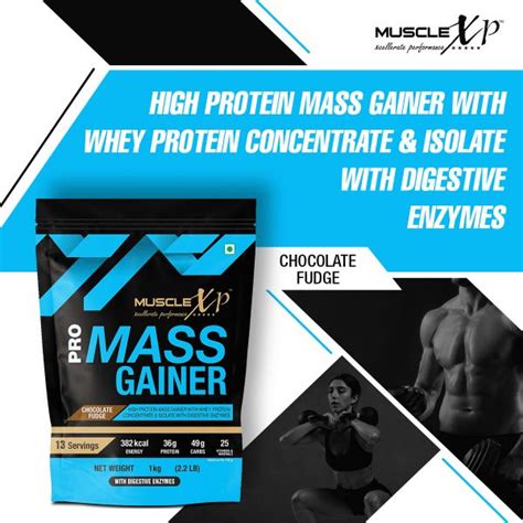 Buy Musclexp Pro Mass Gainer With Whey Protein Powder Chocolate Fudge