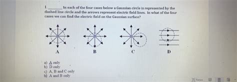 Solved In Each Of The Four Cases Below A Gaussian Circle Is Chegg Com