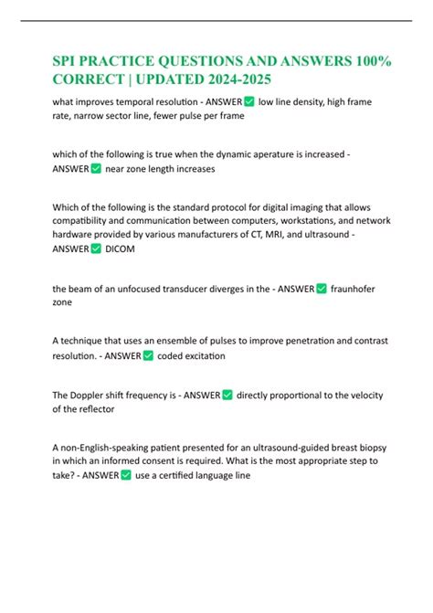 Spi Practice Questions And Answers 100 Correct Updated Spi Stuvia Us