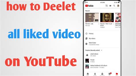 How To Delete All Liked Videos On Youtube How To Delete All Liked