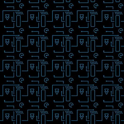 Premium Vector Technology Seamless Pattern