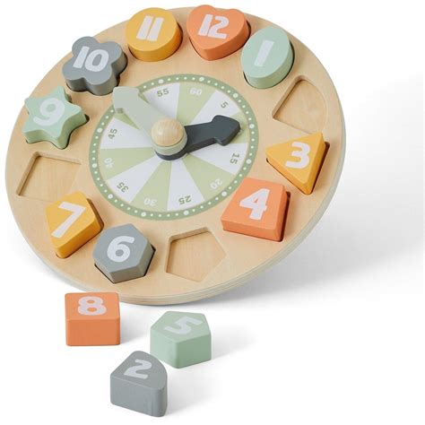 Toylife Wooden Clock Puzzle Multi