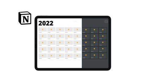 Free 2022 Notion Calendar Template Blank — Red Gregory