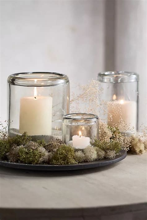 Thick Glass Votive Holder Terrain