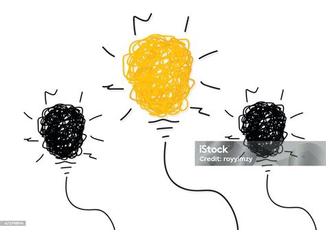 크리에이 티브 아이디어입니다 아이디어와 혁신의 개념입니다 벡터 일러스트 레이 션 개념에 대한 스톡 벡터 아트 및 기타 이미지