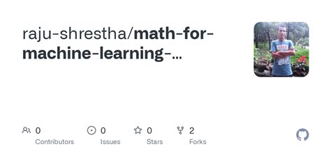 GitHub Raju Shrestha Math For Machine Learning Coursera