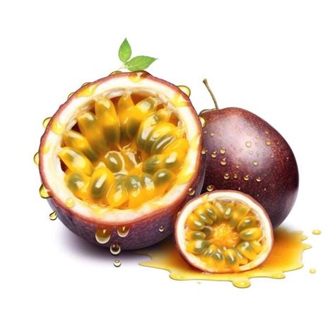 Premium Photo A Detailed And Realistic Image Of A Passion Fruit
