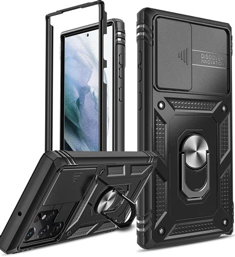 Buy LeYi Compatible For S Ultra Case With Slide Camera Cover And Full Body Military Grade