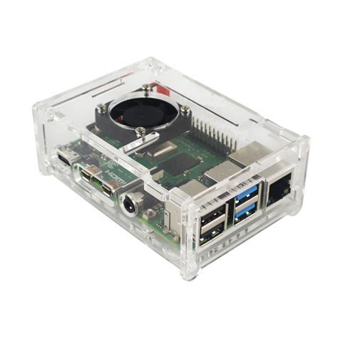 Raspberry Pi 4 Acrylic Case Clear X2 Robotics In Canada