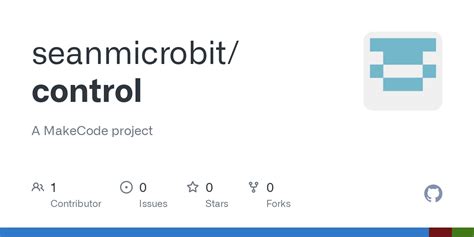 Github Seanmicrobit Control A Makecode Project