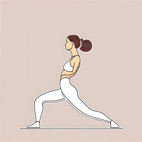 Premium Ai Image Woman Doing Exercise In Yoga Pose Continuous Line