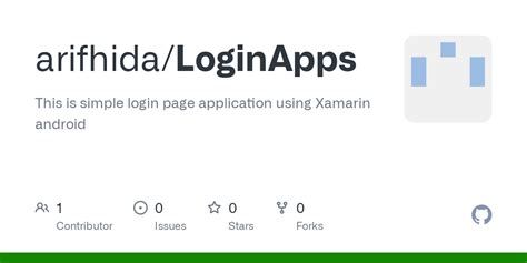 Github Arifhida Loginapps This Is Simple Login Page Application