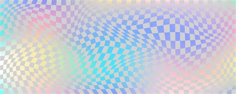 바둑판 물결 모양 패턴입니다 추상 홀로그램 체스판 벡터 인쇄 Y2k 사이키델릭 광 포일 그리드 소용돌이 무지개 기하학적 복고풍 디자인 체크 패턴에 대한 스톡 벡터 아트 및