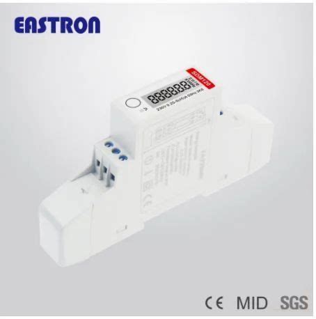 LCD Single Phase Two Wire Din Rail Energy Meter Model Name Number