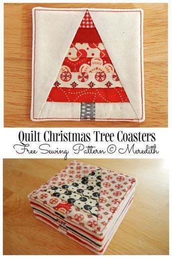Diy Fabric Scrap Christmas Tree Coaster Free Sewing Pattern Artofit