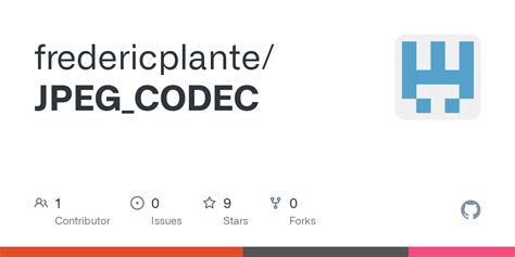 Github Fredericplantejpegcodec