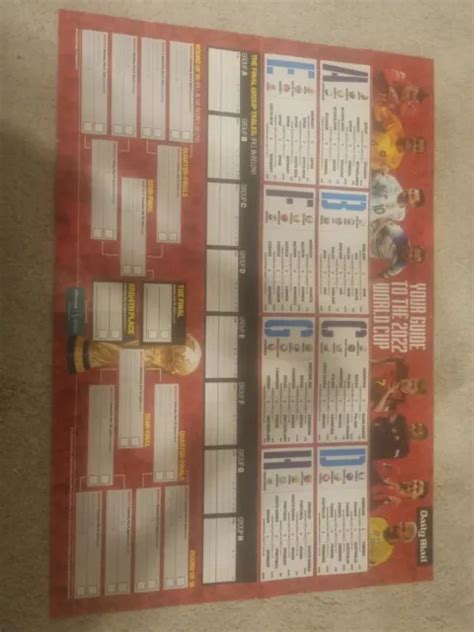 World Cup 2022 Wall Chart £999 Picclick Uk