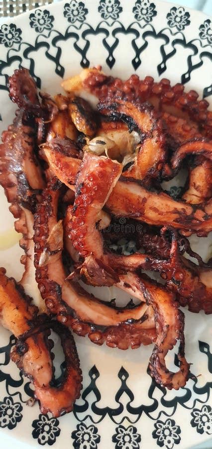 Octopus Grilled Seafood Stock Image Image Of Breakfast 253200665
