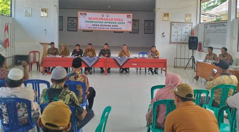 Tahun 2024 Desa Gunung Sari Prioritaskan Pembangunan Rabat Beton Dan