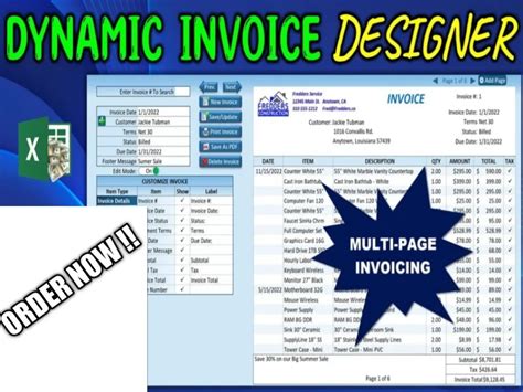 Automatic Invoices Generator In Excel Upwork